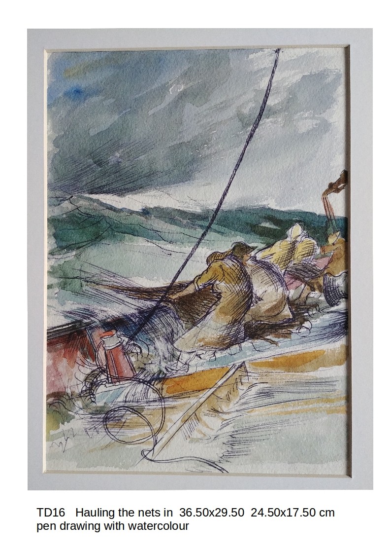 Deckhand on the Milford Haven Steam Trawler 'Maretta' has artwork exhibited